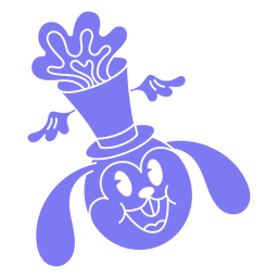 Magic Rabbit Cartoon PNG & SVG Design For T-Shirts