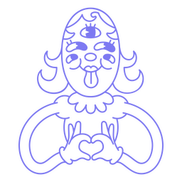 Multiple Eyes Character Cartoon PNG & SVG Design For T-Shirts