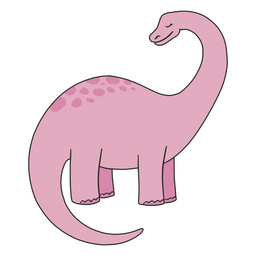 Diseño PNG Y SVG De Dinosaurio Rosa Para Camisetas