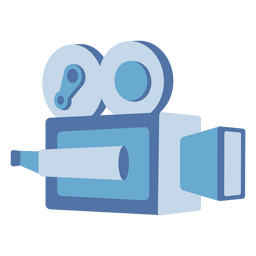 Blue Video Camera Icon