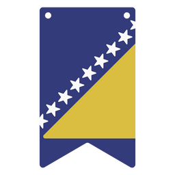National Flag Of Bosnia And Herzegovina PNG & SVG Design For T-Shirts