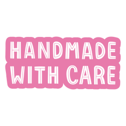 Handmade With Care Label PNG & SVG Design For T-Shirts