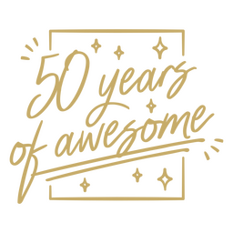 50 Years Of Awesome PNG & SVG Design For T-Shirts