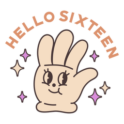 Hello Sixteen PNG & SVG Design For T-Shirts