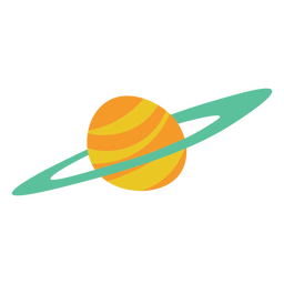 Planet Surrounded By A Green Ring PNG & SVG Design For T-Shirts