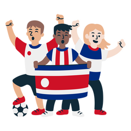 Costa Rica Soccer Fans PNG & SVG Design For T-Shirts