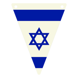 Triangular Flag Of Israel PNG & SVG Design For T-Shirts
