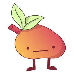 Diseño PNG Y SVG De Dibujos Animados De Carácter De Pera Para Camisetas