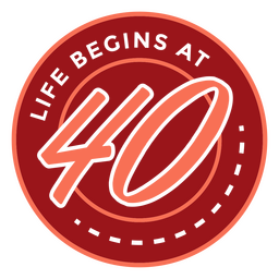 Life Begins At 40 PNG & SVG Design For T-Shirts