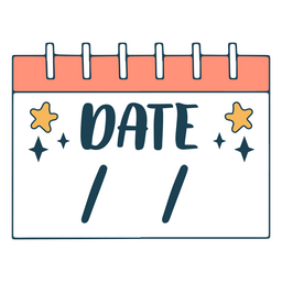 Planner Sticker With Date Reference PNG & SVG Design For T-Shirts