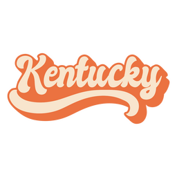 Kentucky Lettering Usa States PNG & SVG Design For T-Shirts