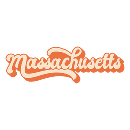 Massachusetts Lettering Usa States PNG & SVG Design For T-Shirts