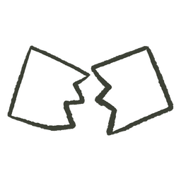 Two Broken Pieces Of Paper PNG & SVG Design For T-Shirts