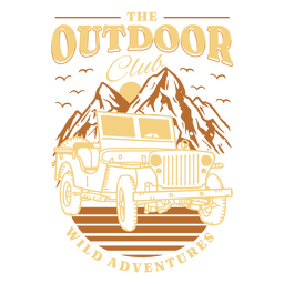 Outdoor Club Badge PNG & SVG Design For T-Shirts