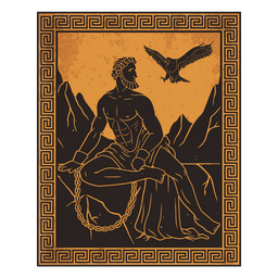 Prometheus And The Eagle PNG & SVG Design For T-Shirts