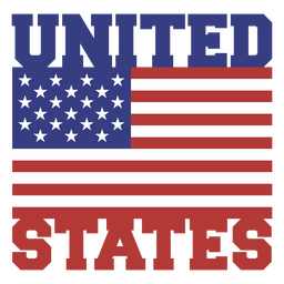 United States' Name Written On A National Emblem PNG & SVG Design For T ...