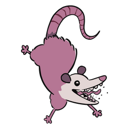 Falling Playful Mouse Cartoon PNG & SVG Design For T-Shirts
