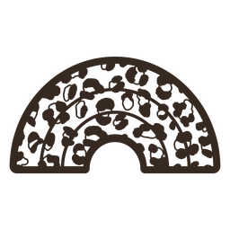 Dramatic Animal Design With Spots In Rainbow-shaped Frame PNG & SVG ...