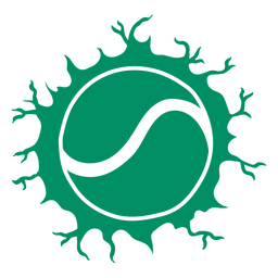 Tennis Ball Cut-out Doodle PNG & SVG Design For T-Shirts