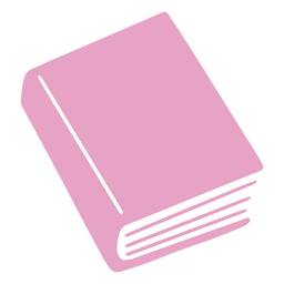 Diseño PNG Y SVG De Icono De Libro En Color Rosa Para Camisetas