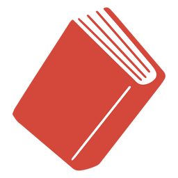 Buchsymbol In Roter Farbe PNG- Und SVG-Design Für T-Shirts