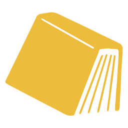Book Icon In Yellow Color PNG & SVG Design For T-Shirts
