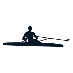 Silhouette Of A Person In A Rowing Boat PNG & SVG Design For T-Shirts