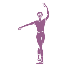 Ballet Cut Out Boy PNG & SVG Design For T-Shirts