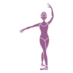 Girl Ballet Cut Out Dancer PNG & SVG Design For T-Shirts