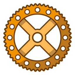 Yellow Cog Wheel Icon PNG & SVG Design For T-Shirts