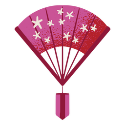 Pink Fan With Stars On It PNG & SVG Design For T-Shirts