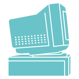 Old Computer Cut Out Technology PNG & SVG Design For T-Shirts