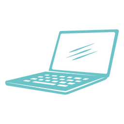 Laptop Cut Out Technology PNG & SVG Design For T-Shirts