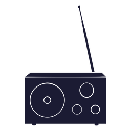 Radio Icon Cut Out PNG & SVG Design For T-Shirts