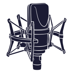 Cardioid Microphone Cut Out Technology Audio PNG & SVG Design For T-Shirts