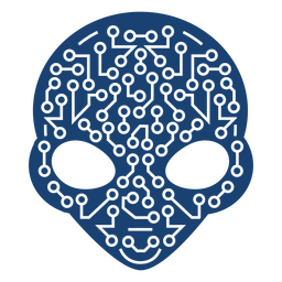 Blue Alien Skull PNG & SVG Design For T-Shirts