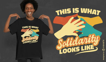 Solidarity T-shirt Design Vector Download