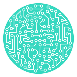Circuit Board In The Shape Of A Circle PNG & SVG Design For T-Shirts