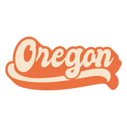 Oregon Lettering Usa States PNG & SVG Design For T-Shirts