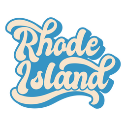 Rhode Island Lettering Usa States PNG & SVG Design For T-Shirts