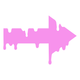 Pink Arrow With Dripping Liquid On It PNG & SVG Design For T-Shirts