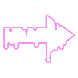 Pink Neon Arrow Pointing Down PNG & SVG Design For T-Shirts