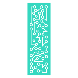 Circuit Board With The Letter I PNG & SVG Design For T-Shirts