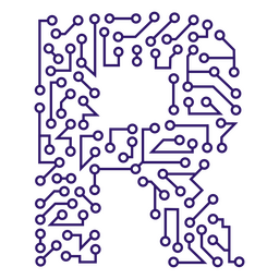 Purple Circuit Board Letter R PNG & SVG Design For T-Shirts
