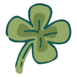 Four Leaf Clover Lucky St Patrick's Day PNG & SVG Design For T-Shirts