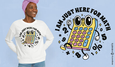 Here For Math T-shirt Design Vector Download