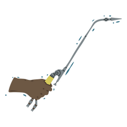 Hand Holding A Weed Whacker PNG & SVG Design For T-Shirts