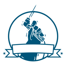 Logo With A Hand Holding A Tool PNG & SVG Design For T-Shirts