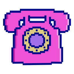 Pink Pixel Phone Icon PNG & SVG Design For T-Shirts