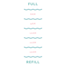 The Words 'full' And 'refill' PNG & SVG Design For T-Shirts